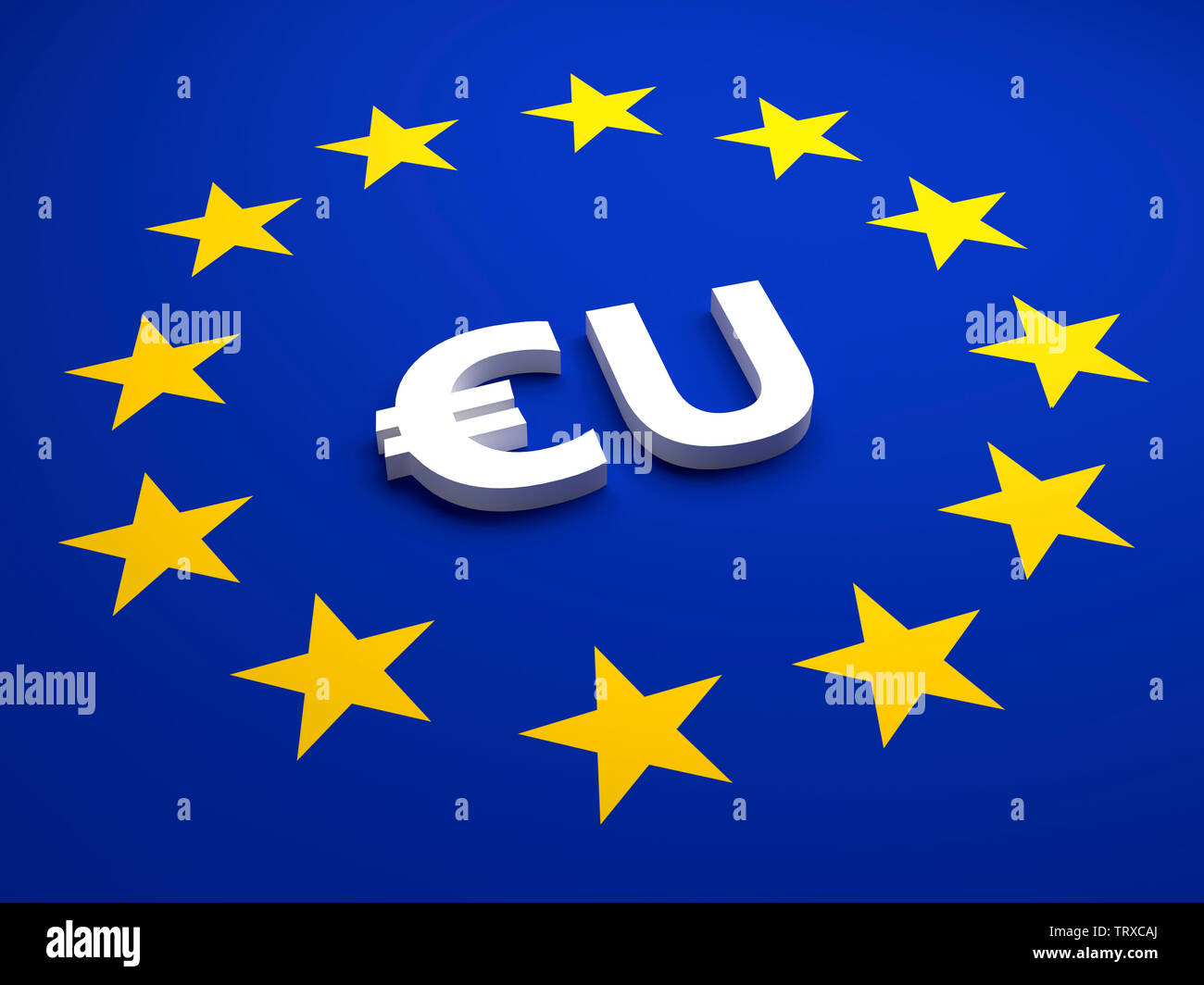 3D euro symbol rendering - Illustration Stock Photo - Alamy
