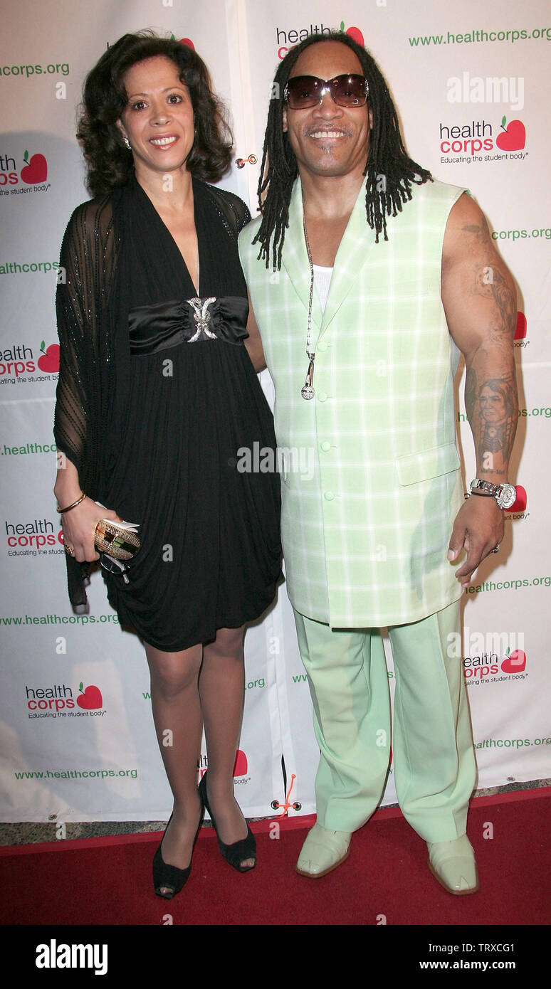New York, USA. 17 April, 2008. Michele Paige Paterson, Melle Mel, of ...