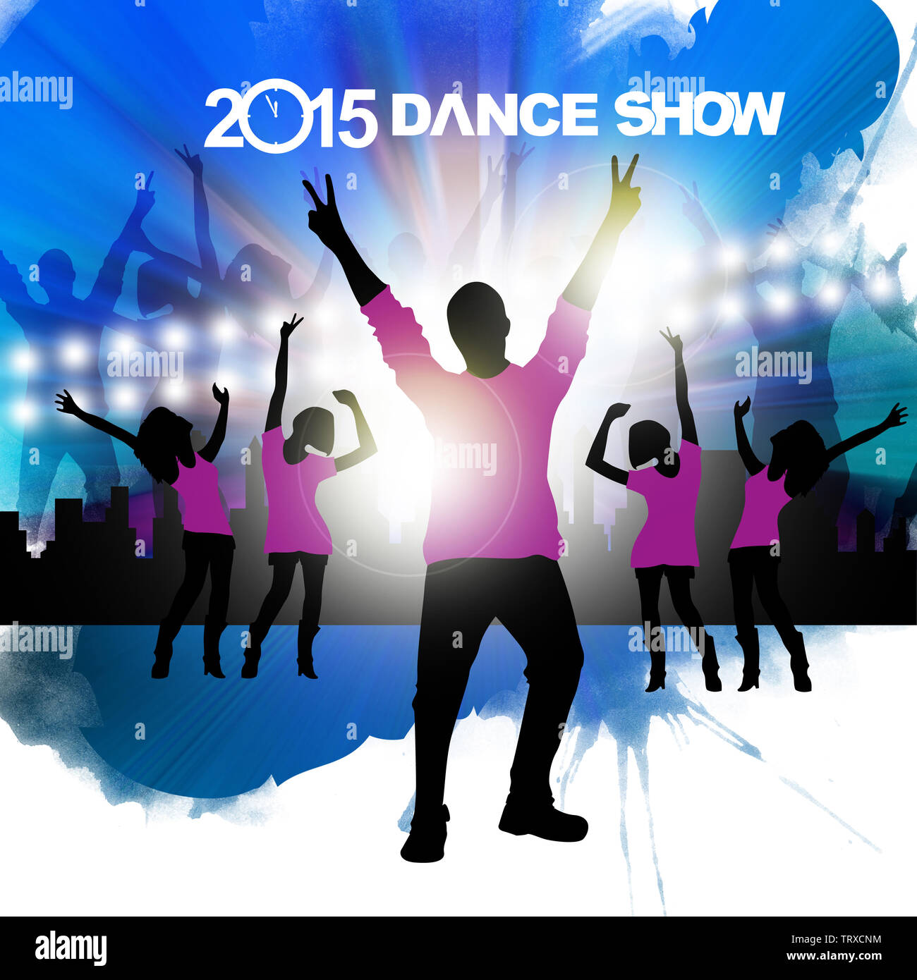 New year dance show Stock Photo - Alamy