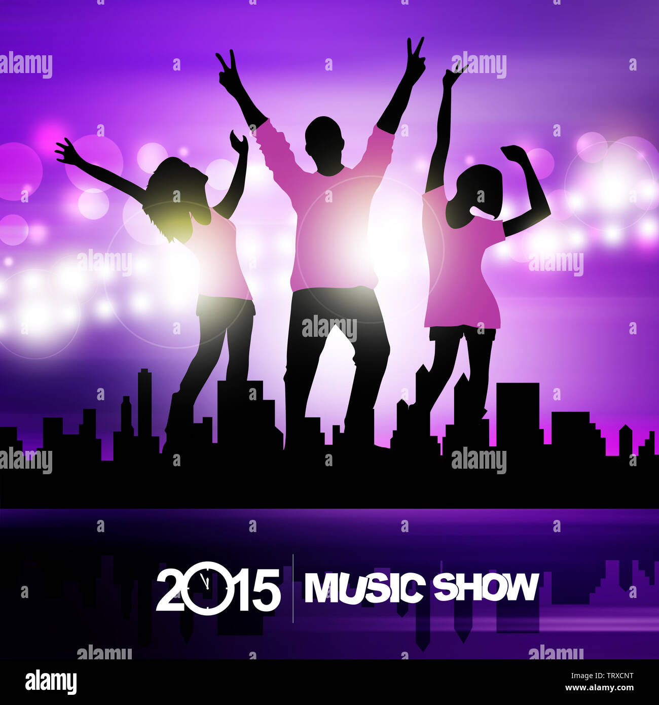 New year music show Stock Photo - Alamy