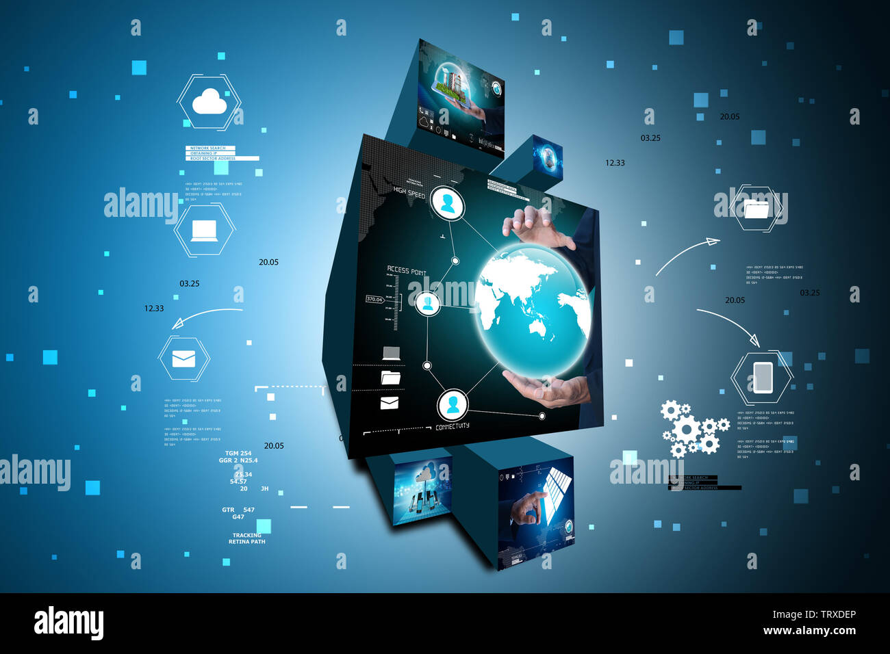 Global network media hi-res stock photography and images - Alamy