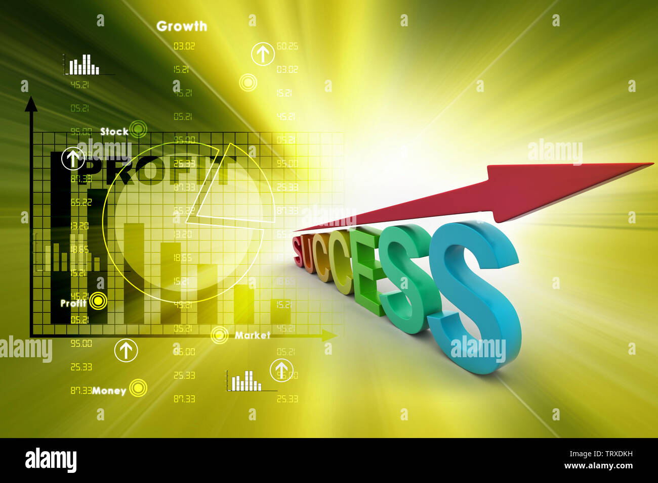 Business success graph Stock Photo - Alamy