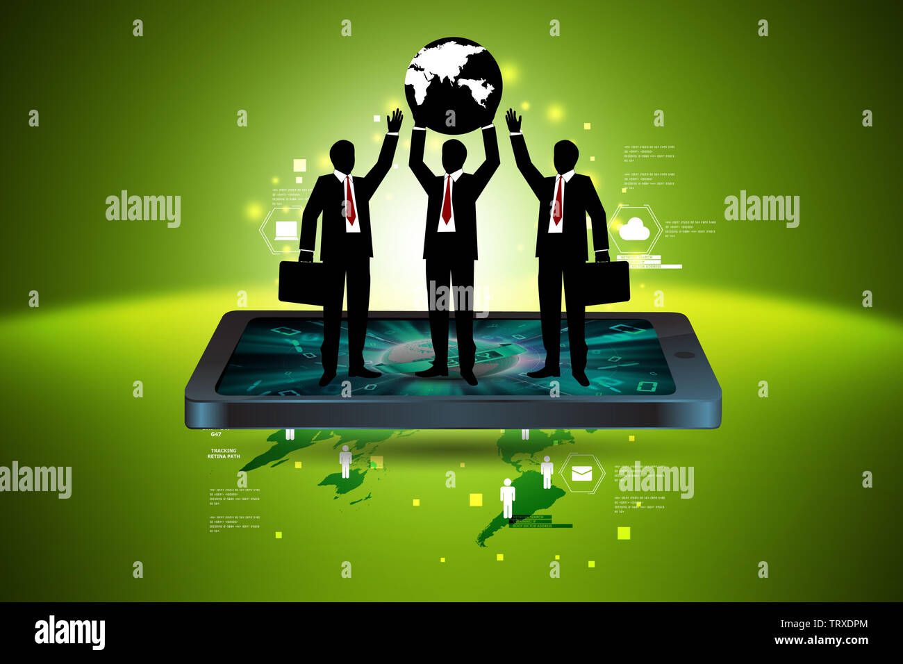 business people with briefcase Stock Photo - Alamy