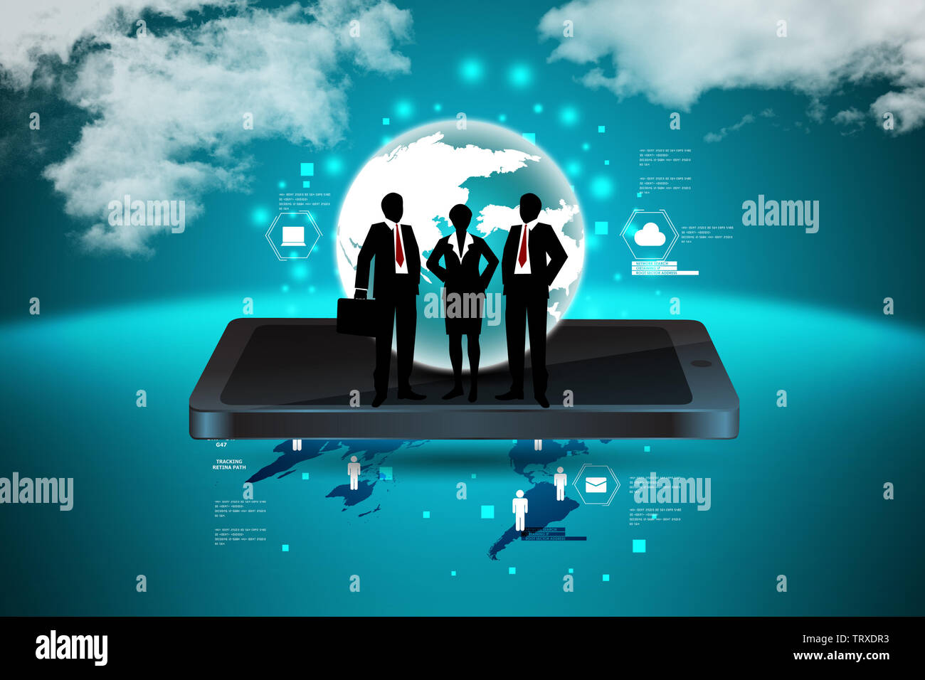 business people with briefcase Stock Photo - Alamy