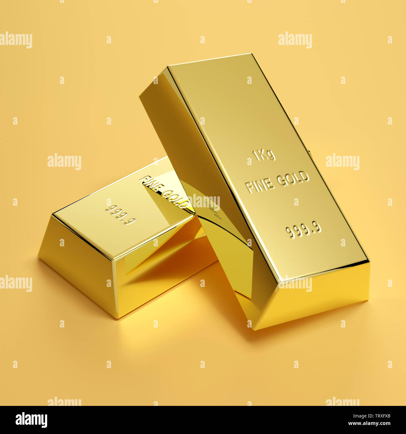 Gold bars on table hi-res stock photography and images - Alamy