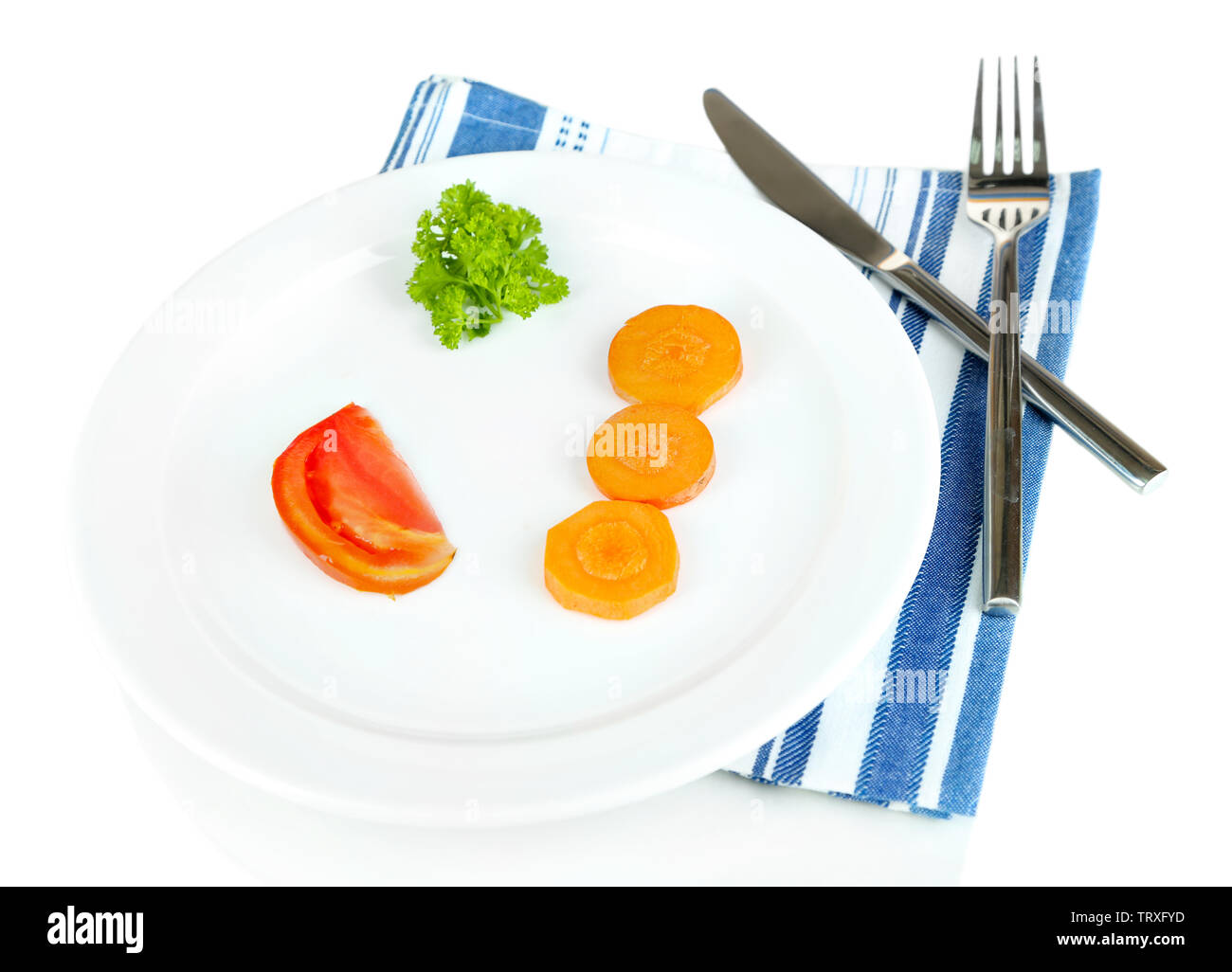 Big dinner plate small plate Cut Out Stock Images & Pictures - Alamy