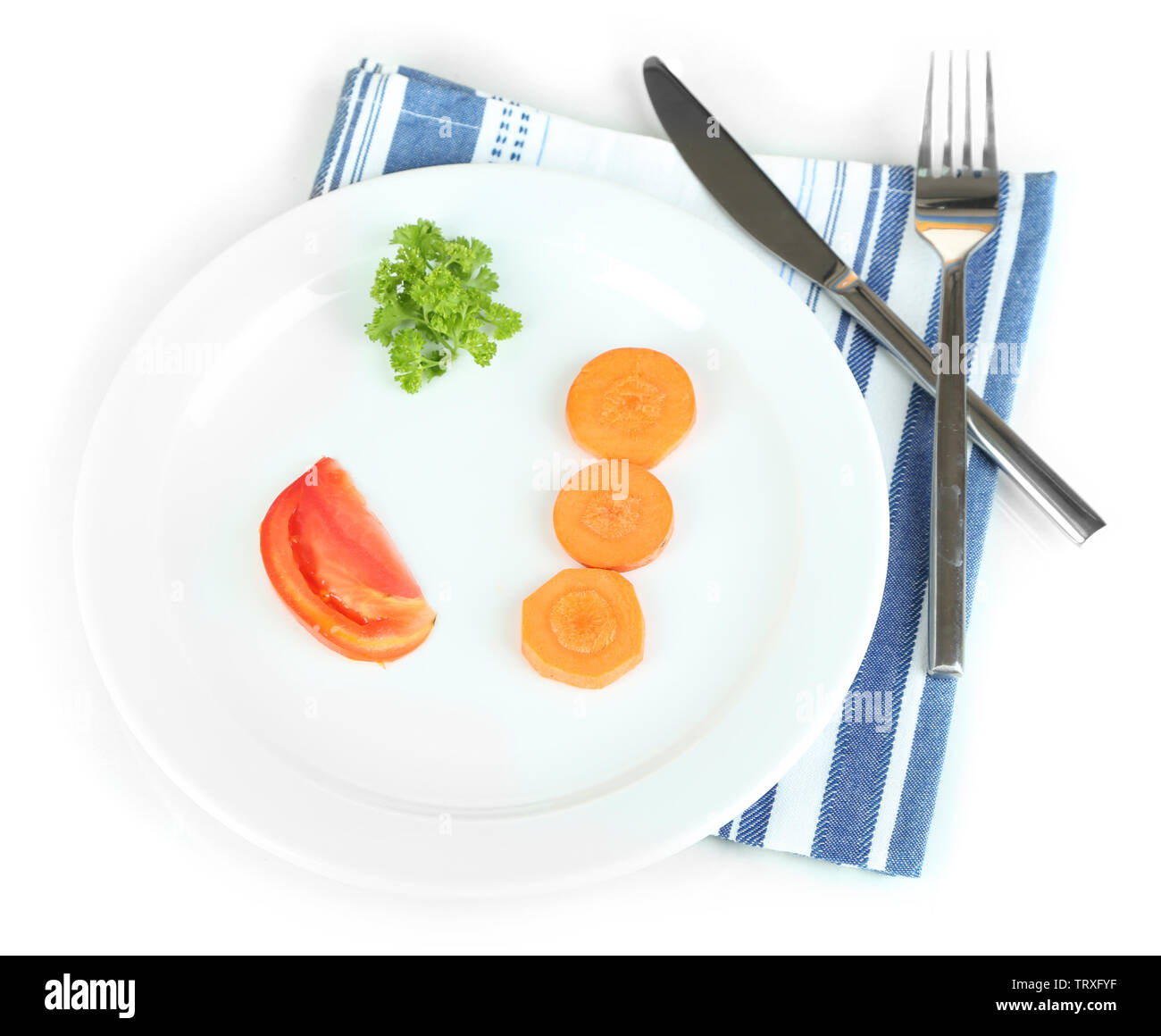 Big dinner plate small plate Cut Out Stock Images & Pictures - Alamy