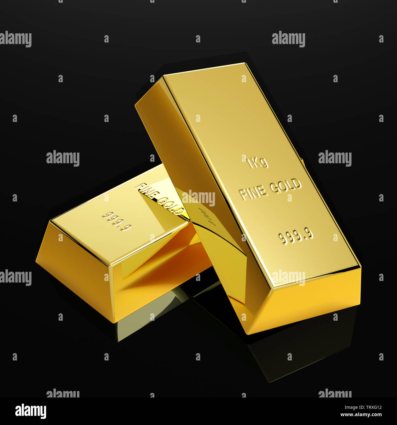 Gold bars on table hi-res stock photography and images - Alamy
