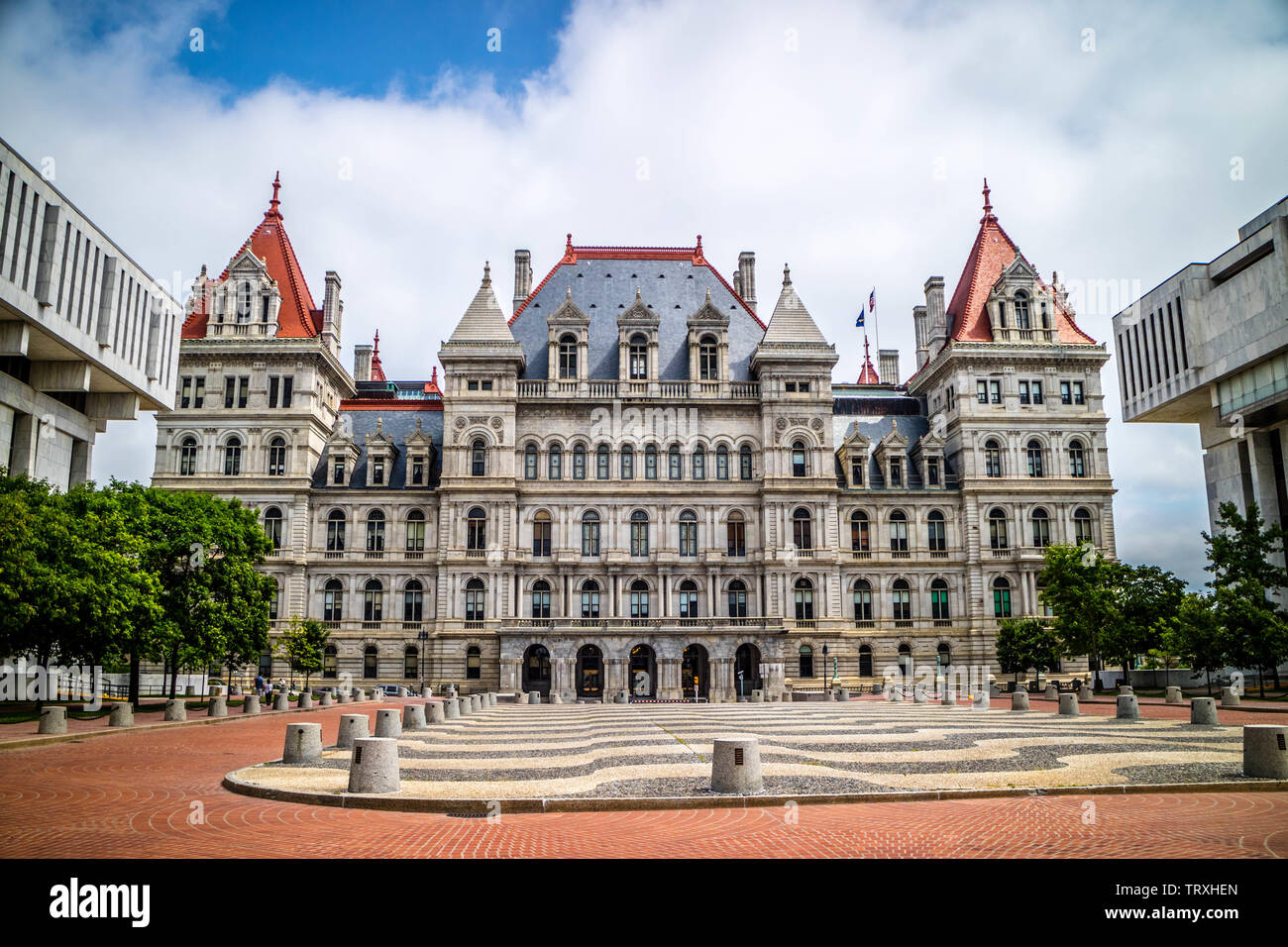 Albany, NY, USA - July 28, 2018: The New York House State Capitol Stock ...