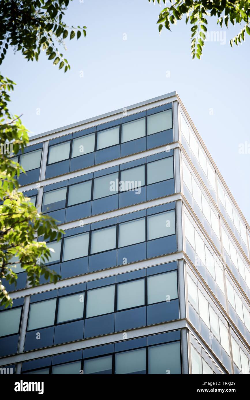Close-up of a modern building in Spain Stock Photo - Alamy