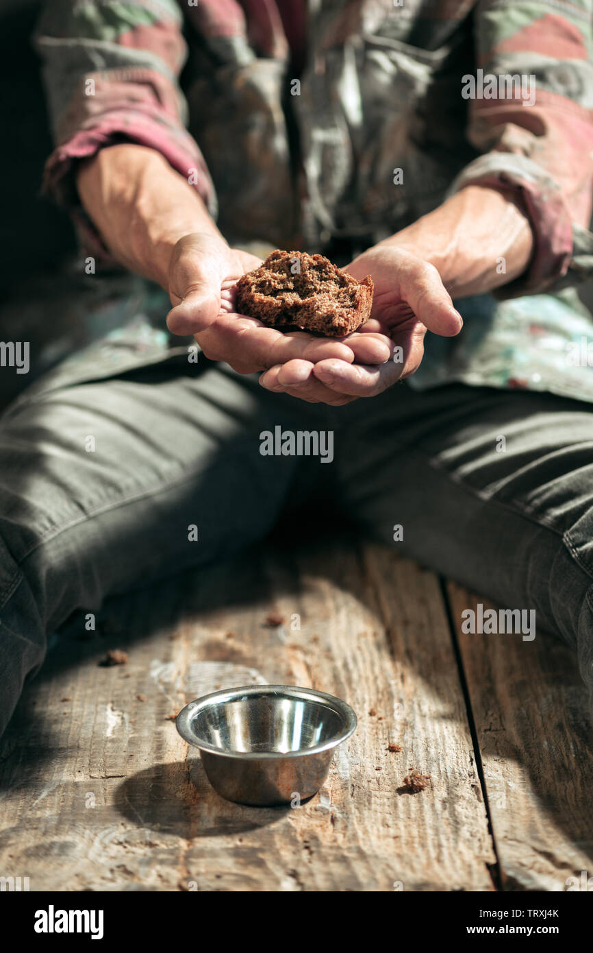 Person seeking help with food and hunger hi-res stock photography and ...