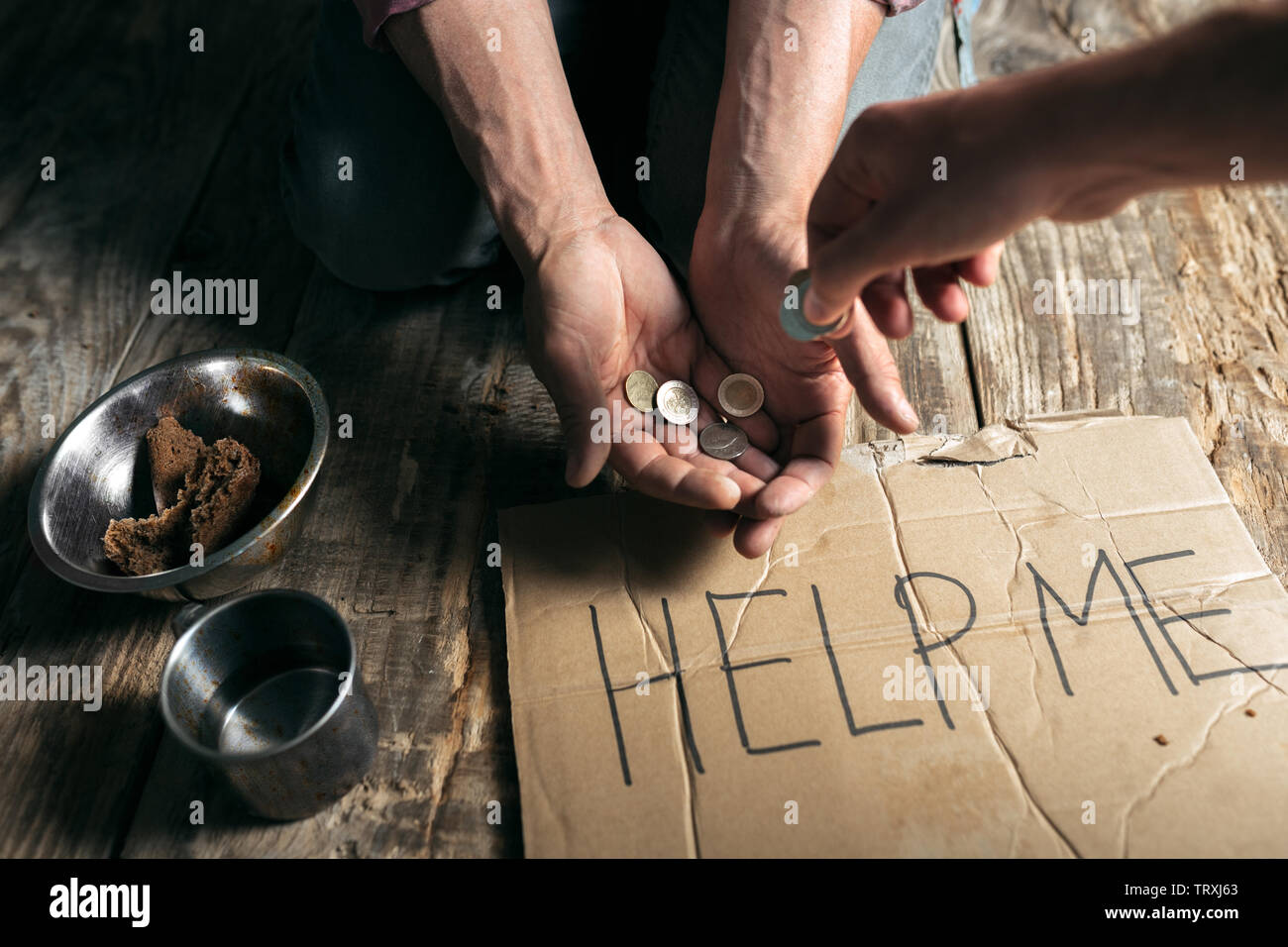 Homeless Sign High Resolution Stock Photography and Images - Alamy