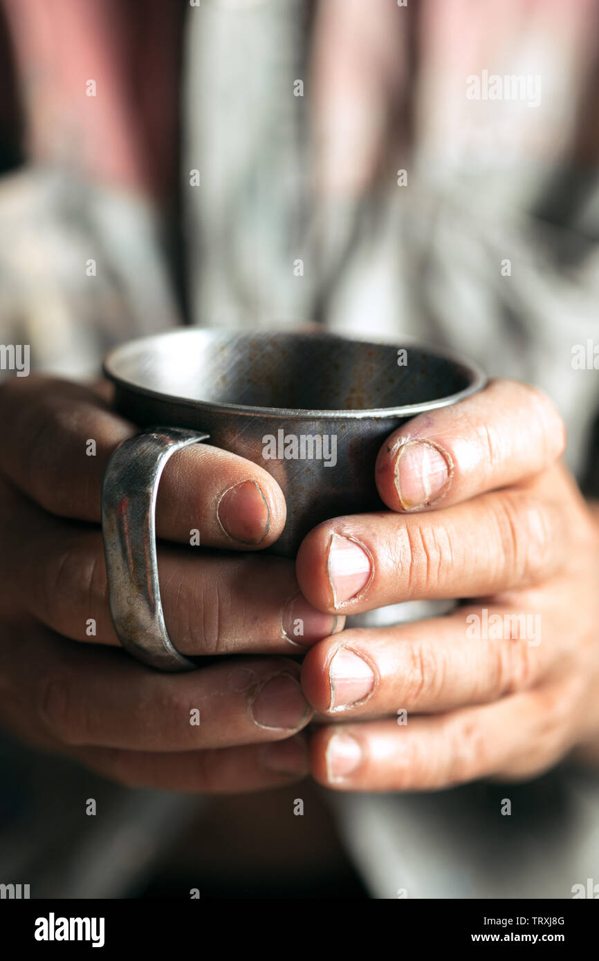 Person seeking help with food and hunger hi-res stock photography and ...