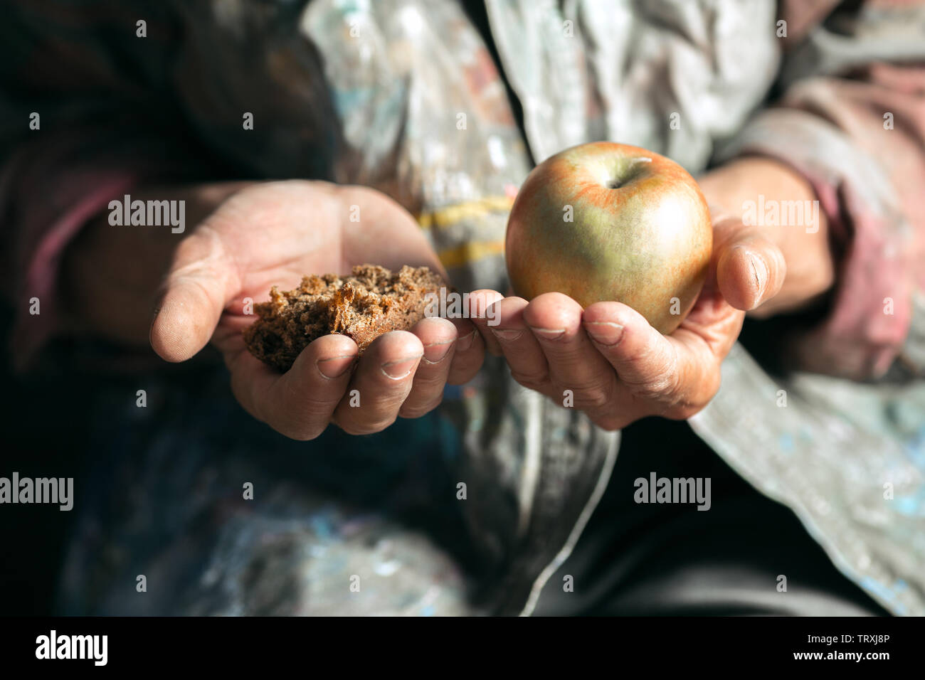 Person seeking help with food and hunger hi-res stock photography and ...