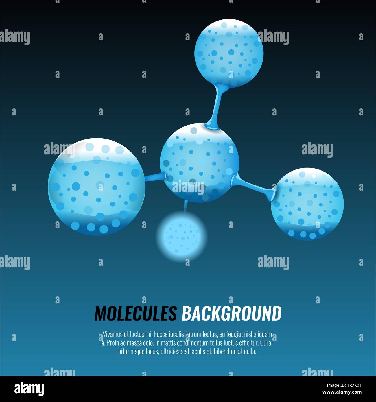 Abstract Molecules Structure Design For Your Background Vector