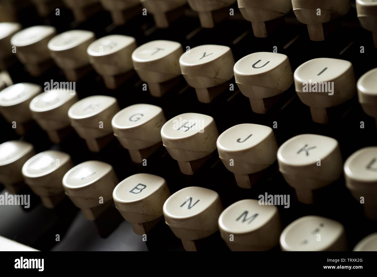Detail of the keyboard of an old typewriter Stock Photo - Alamy