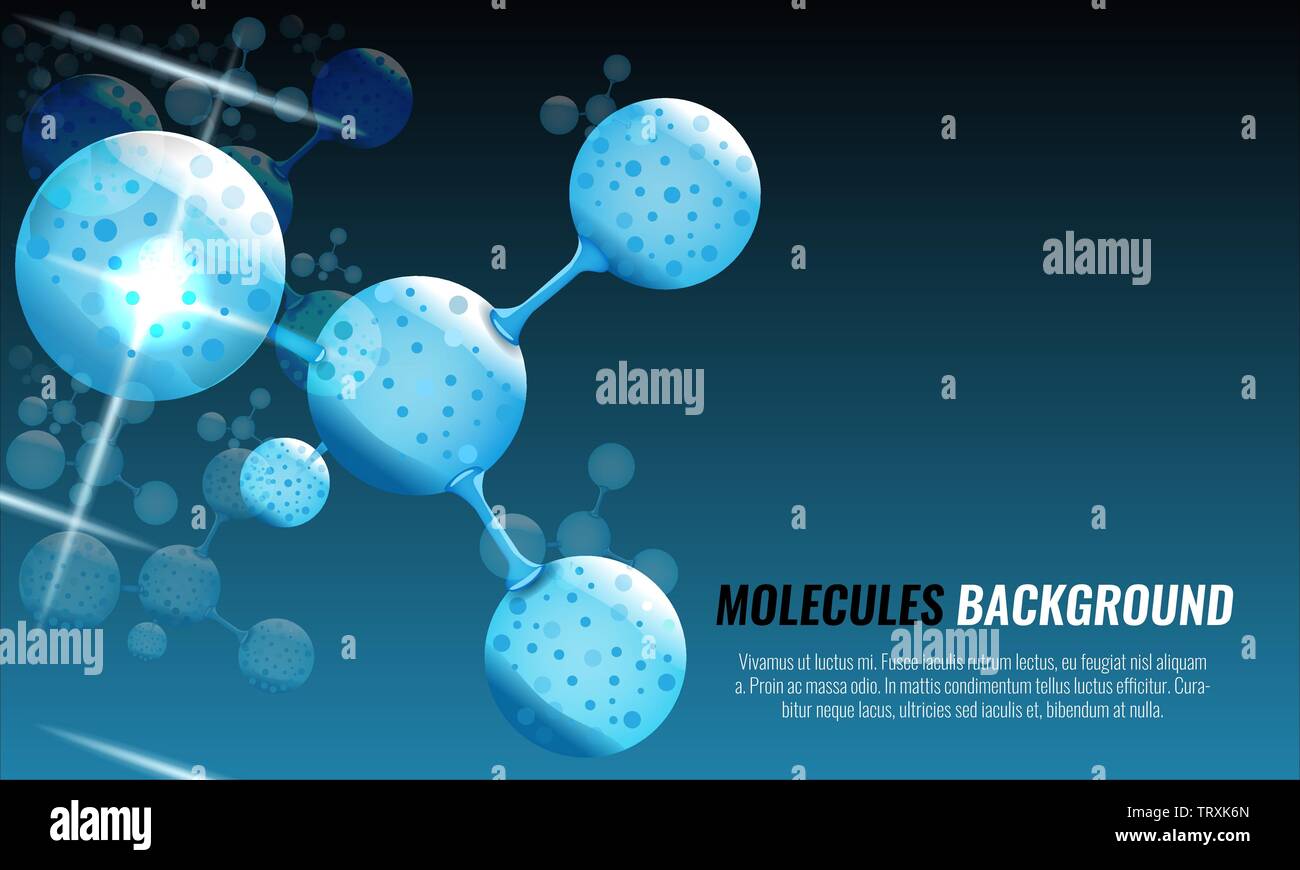 Abstract molecules structure design for your background. Vector ...
