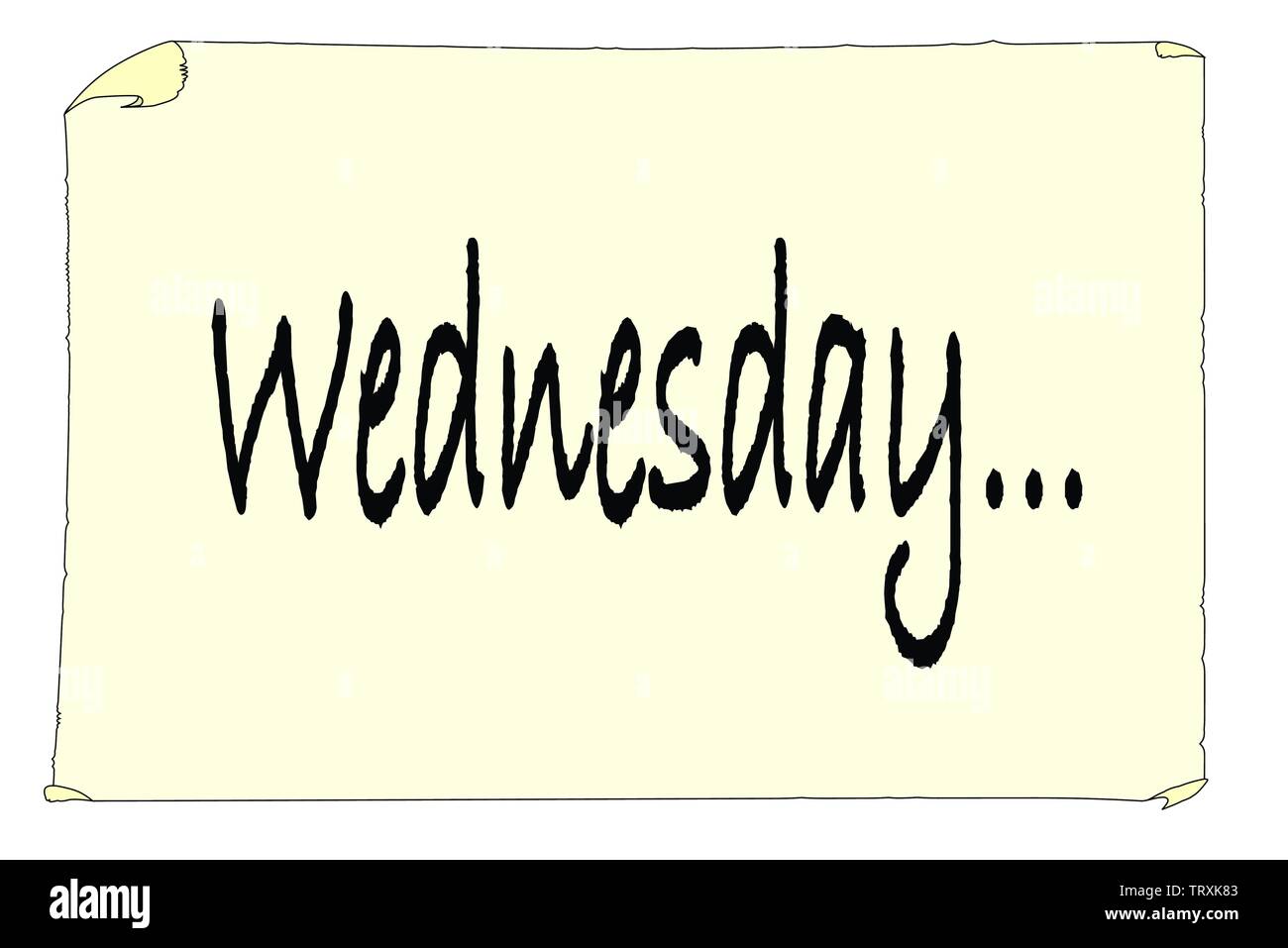 Wednesday Stock Vector Images - Alamy
