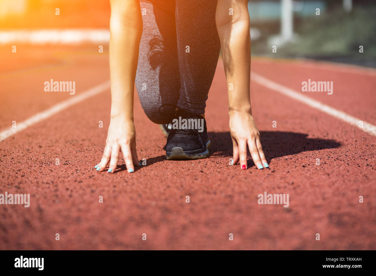 Female athlete close up legs not face hi-res stock photography and ...