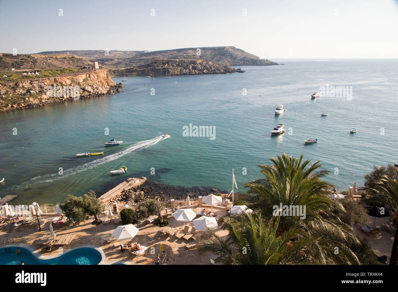 Golden Bay, Malta Stock Photo - Alamy