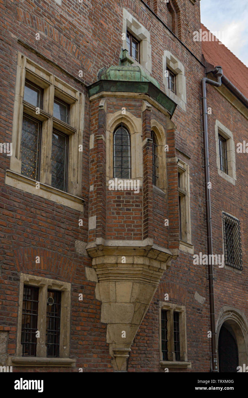 This oriel window projecting from the Stuba Communis (common room) of ...