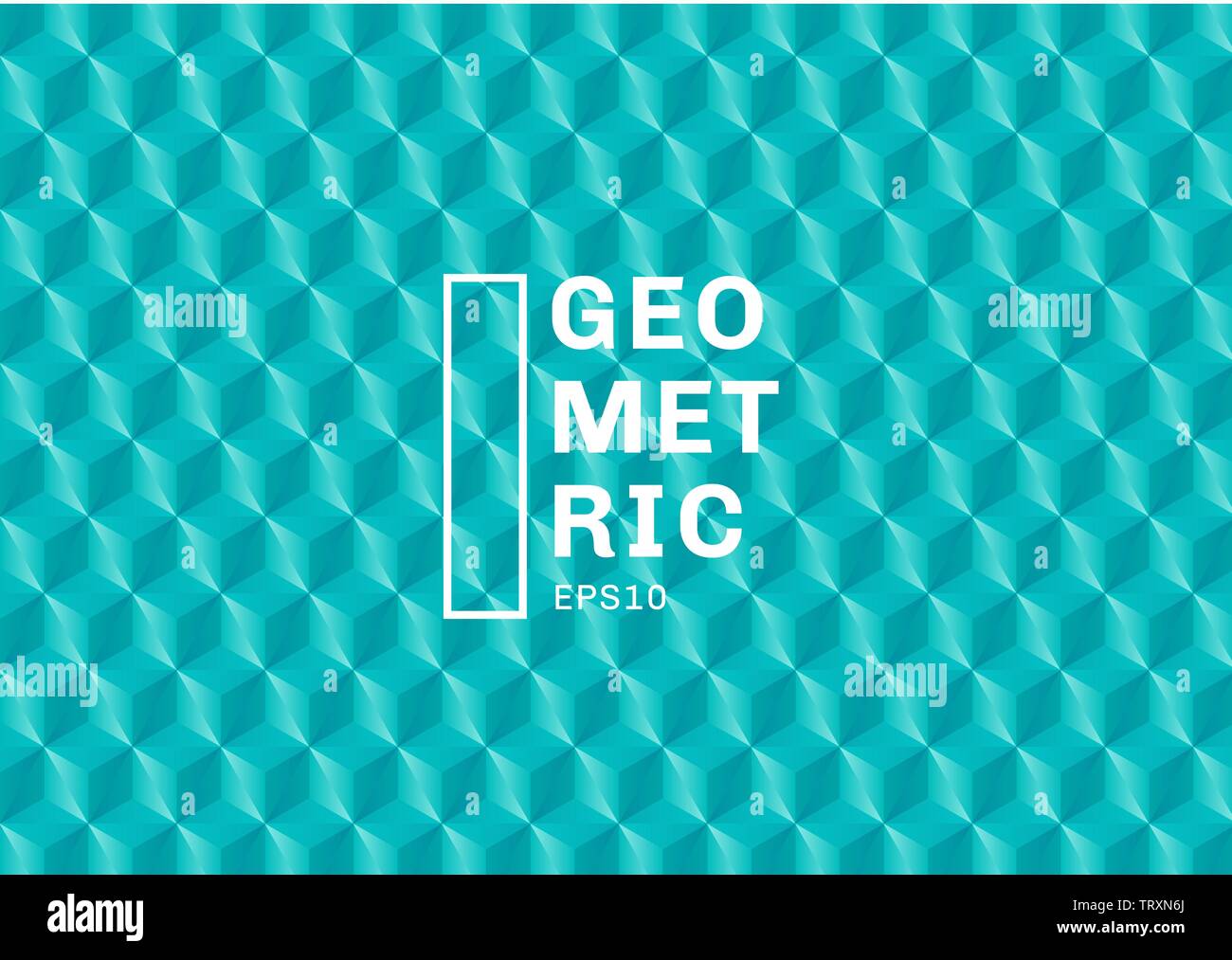 Abstract 3D green turquoise polygons pattern background and texture ...