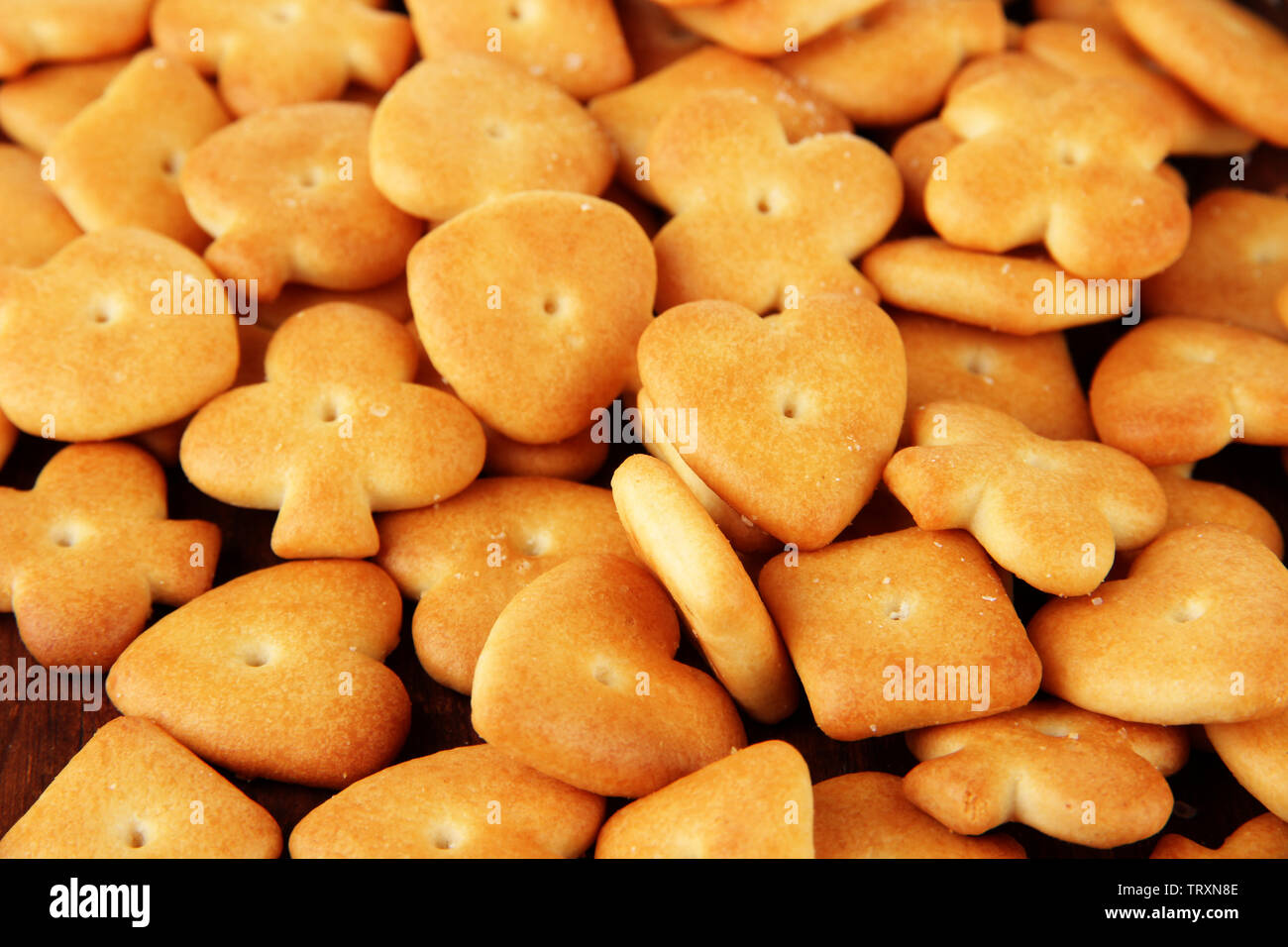Delicious crackers close up Stock Photo - Alamy