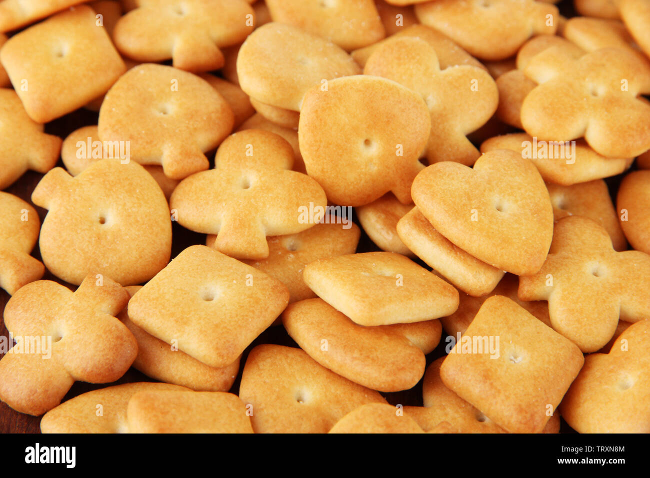 Delicious crackers close up Stock Photo - Alamy