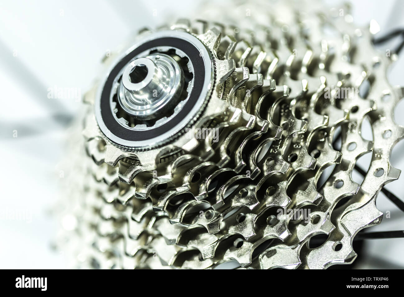 bicycle speed change gear closeup macro view Stock Photo - Alamy