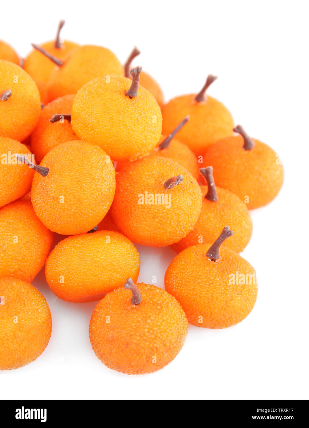 Small tangerines, isolated on white Stock Photo - Alamy