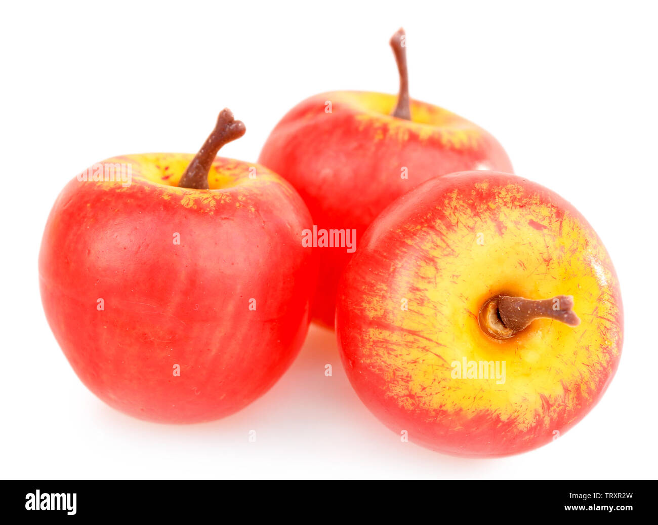 Small apples, isolated on white Stock Photo - Alamy