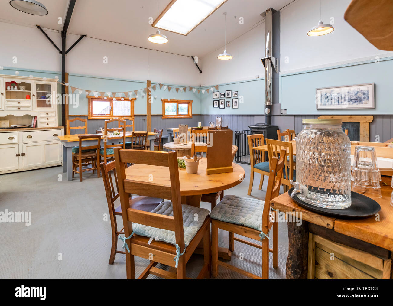 Cafe interior at The Pig & Apple cafe. The cafe is based at Humble by ...