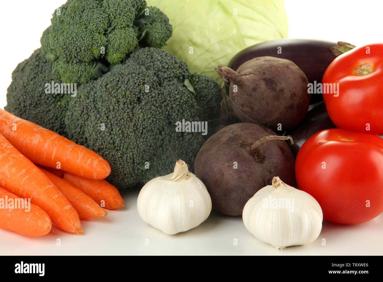 Composition of different vegetables close up Stock Photo - Alamy