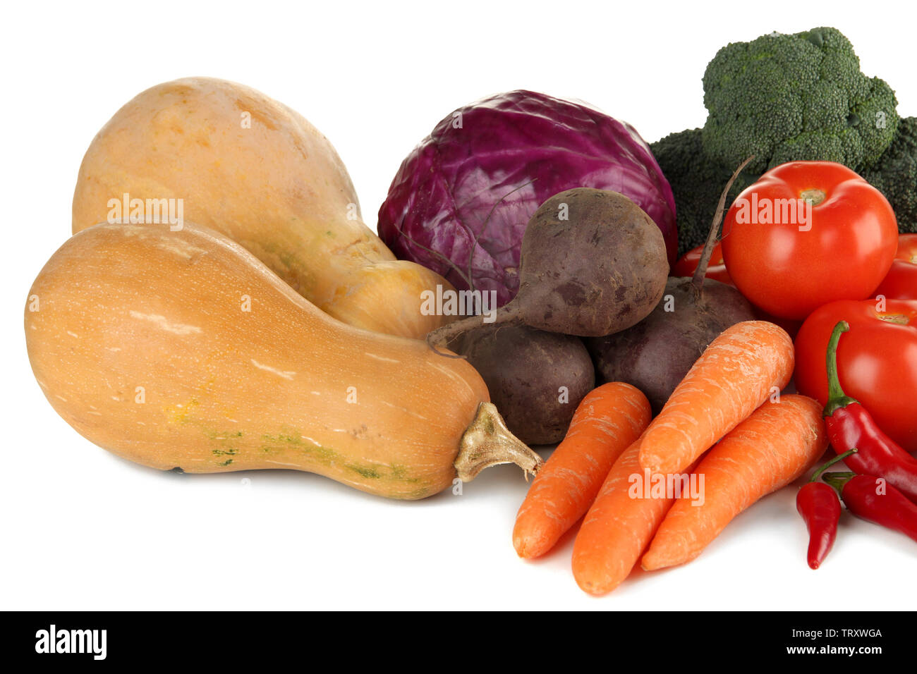 Composition of different vegetables isolated on white Stock Photo - Alamy