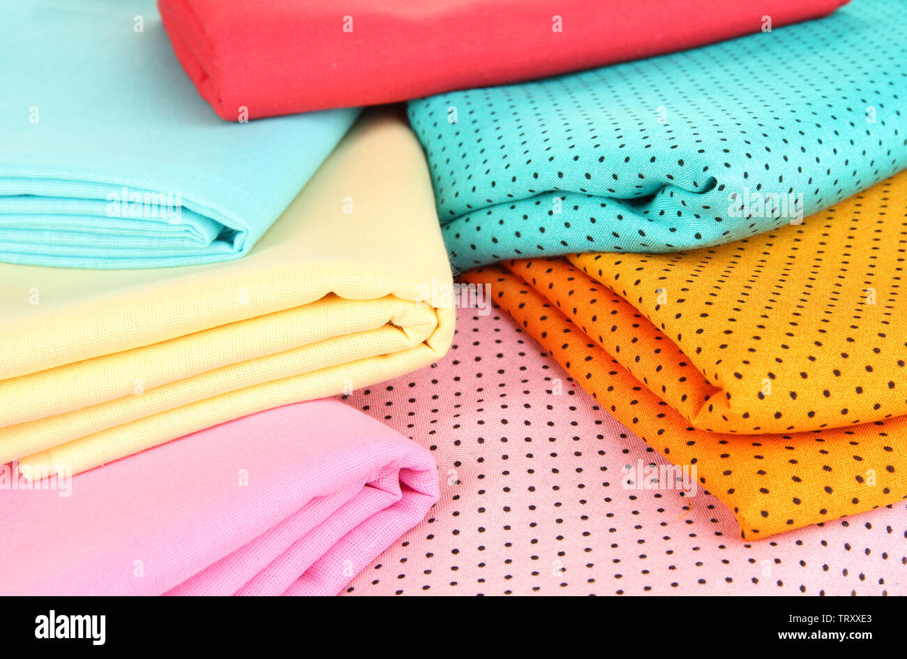 Cloth fabrics close up Stock Photo - Alamy