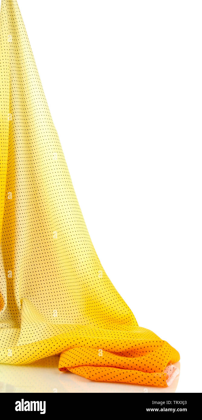Drop-down fabric isolated on white Stock Photo - Alamy