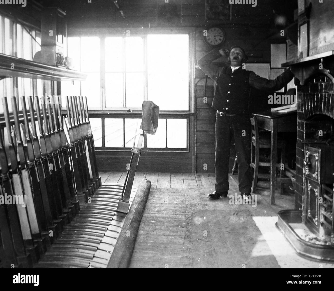 Lancashire and Yorkshire Railway signal box Stock Photo - Alamy