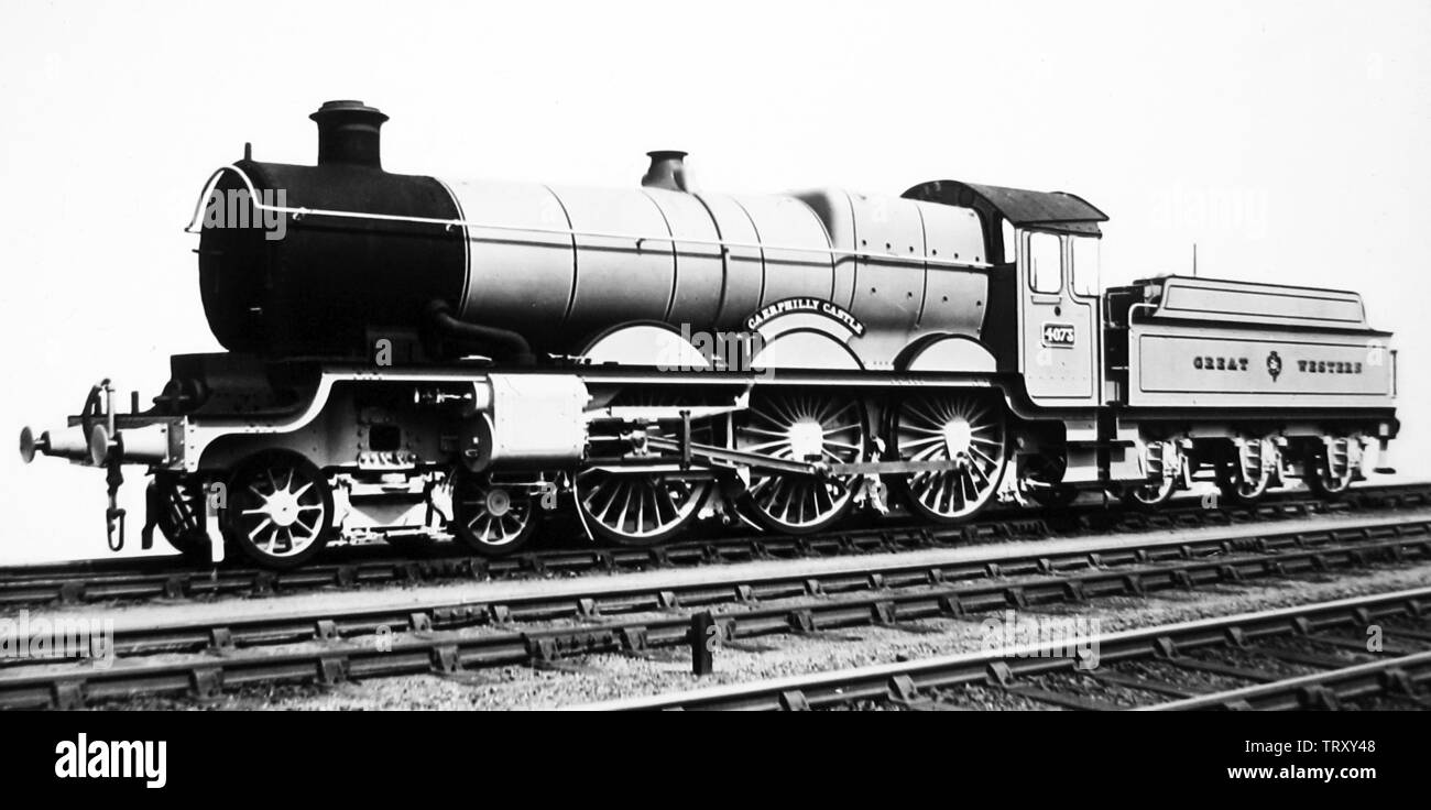 Caerphilly Castle, Great Western Rrailway, Castle Class, probably 1920s ...