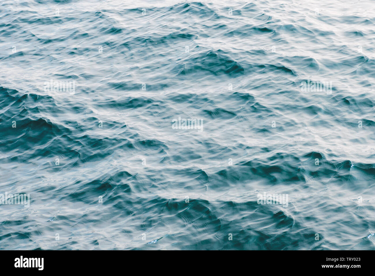 Ocean water surface with waves and ripples. Natural background. Nature ...