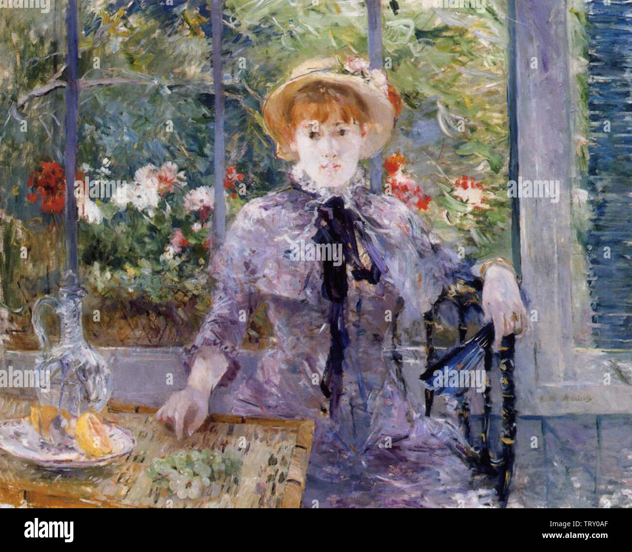 Berthe Morisot - After Luncheon 1881 Stock Photo - Alamy