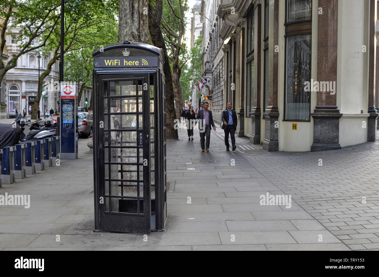 London, United Kingdom, 14 June 2018. London's telephone booths are one ...
