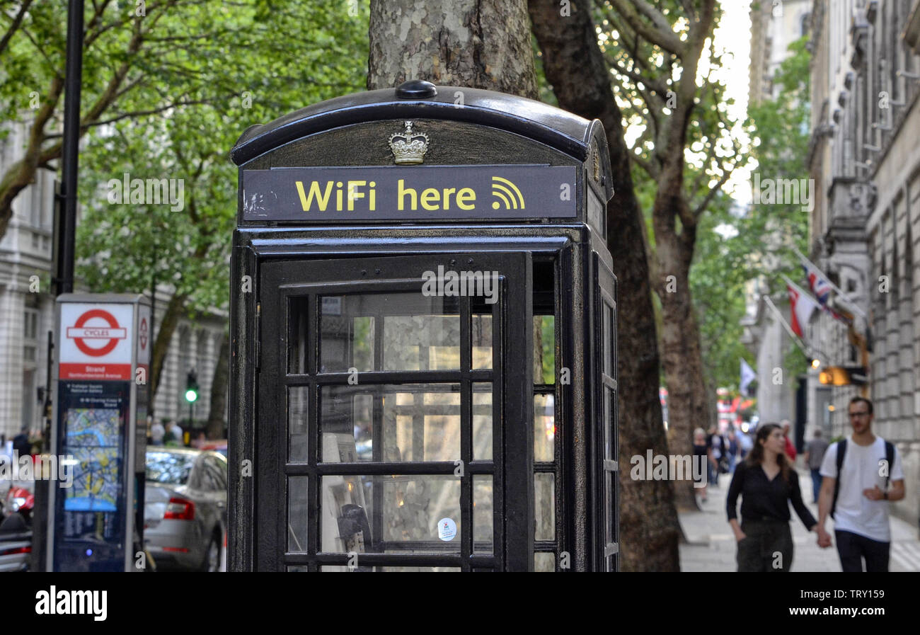 London, United Kingdom, 14 June 2018. London's telephone booths are one ...