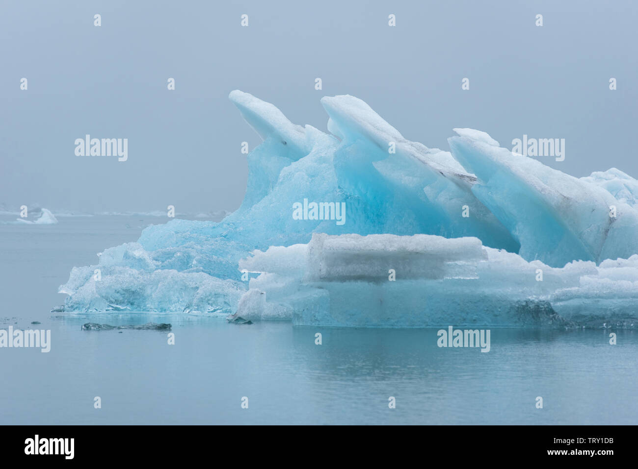 Melting icebergs as a result of global warming and climate change ...