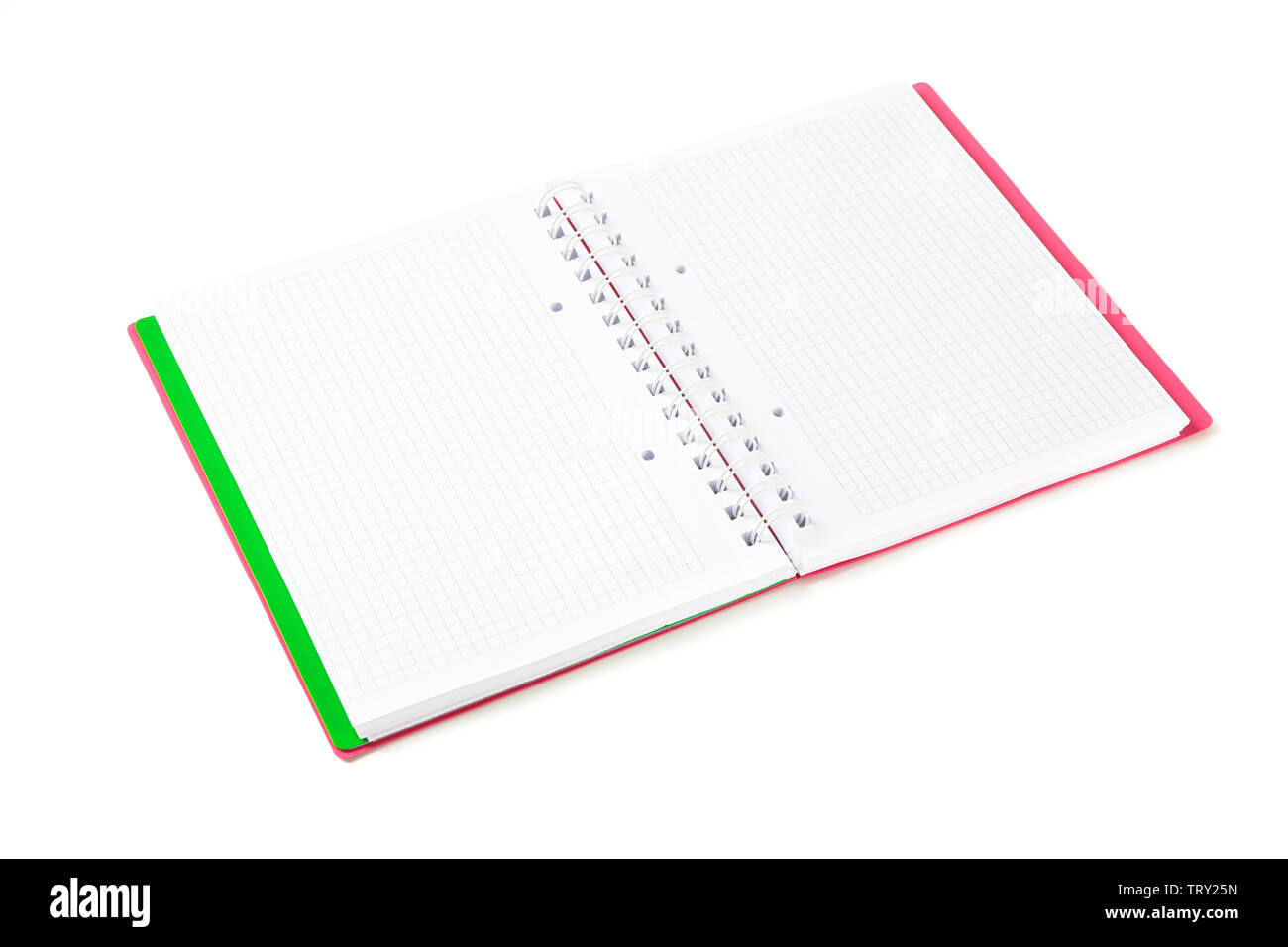 Blank squared page spiral notebook hi-res stock photography and images ...