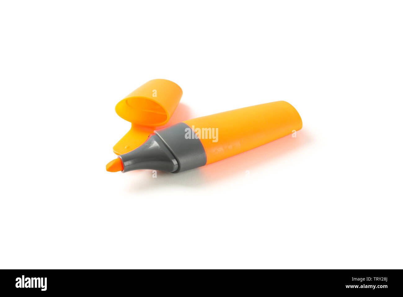 Color office highlighter isolated on white background Stock Photo - Alamy