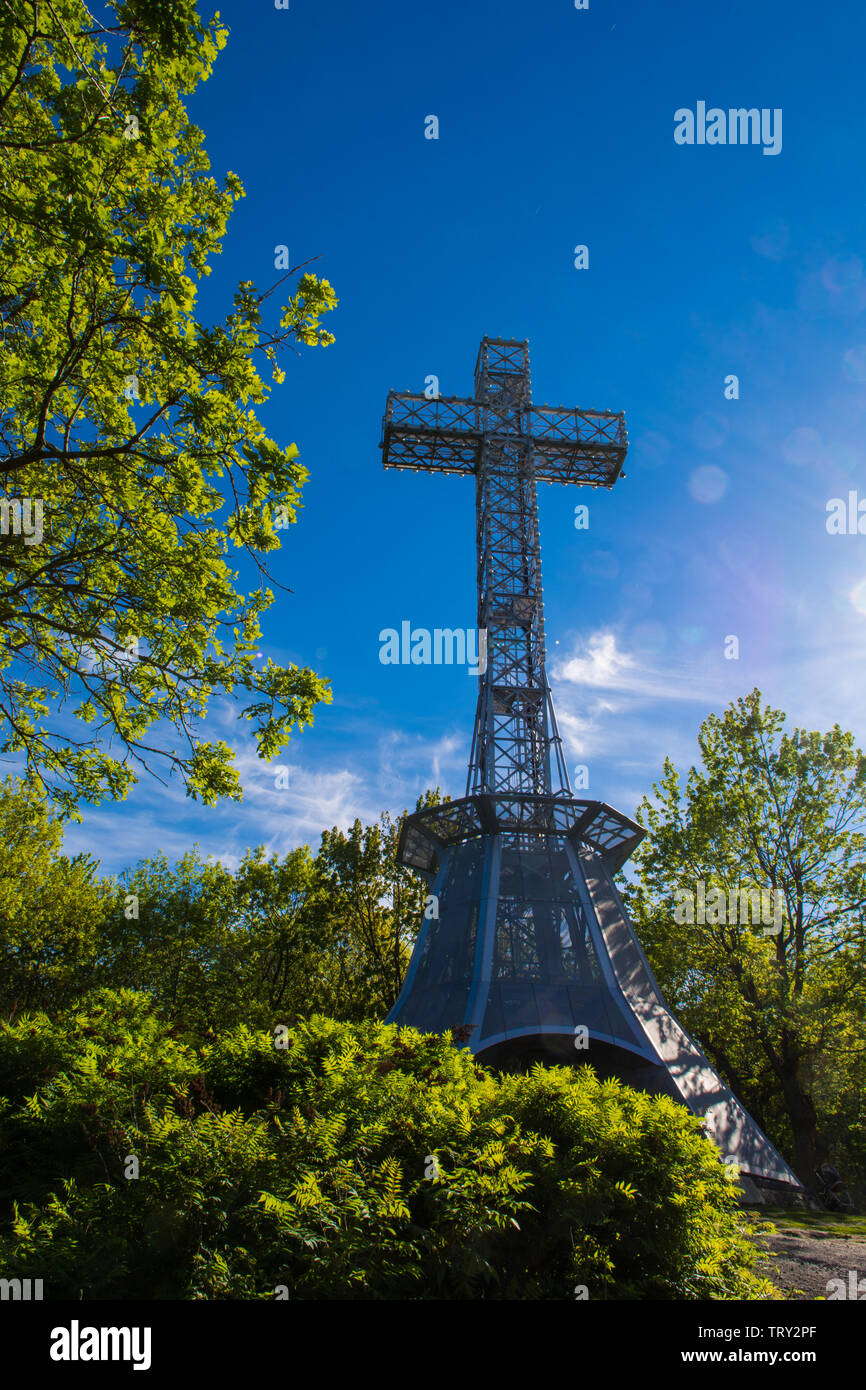 Montreal Mount Royal Cross High Resolution Stock Photography and Images ...