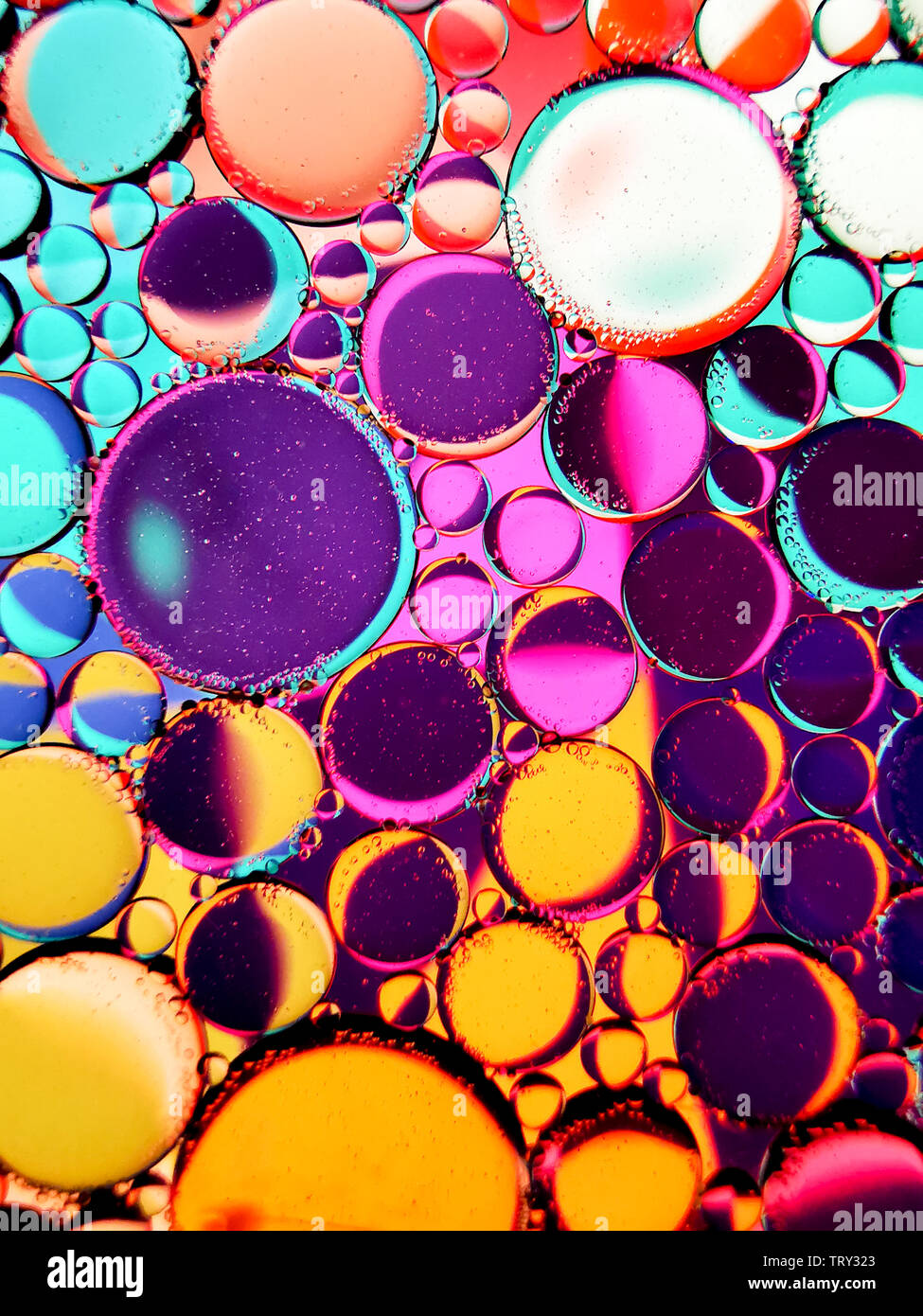 neon rainbow colorful oil bubbles abstract textures for backgrounds ...