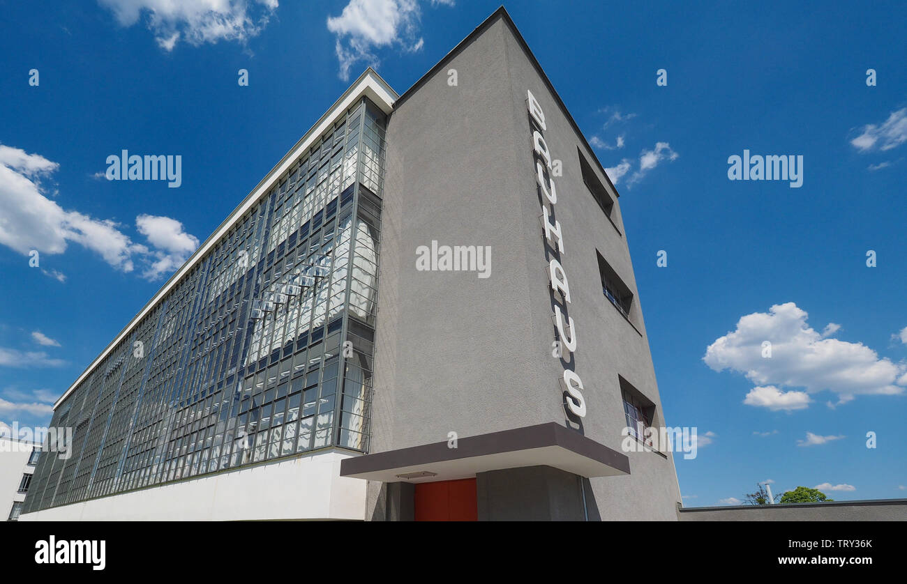 DESSAU, GERMANY - CIRCA JUNE 2019: The Bauhaus art school iconic ...