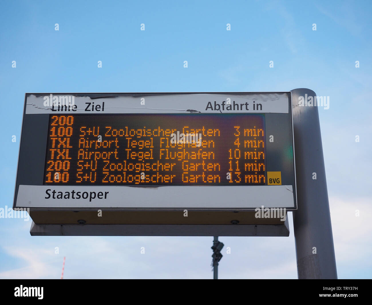 BERLIN, GERMANY - CIRCA JUNE 2019: bus stop sign Stock Photo - Alamy