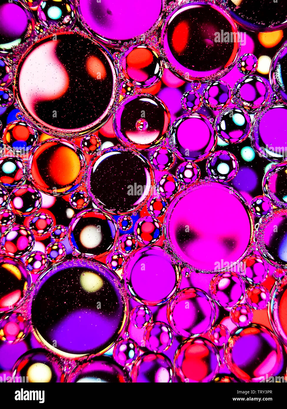 pink abstract bubbles macro on the water Stock Photo - Alamy